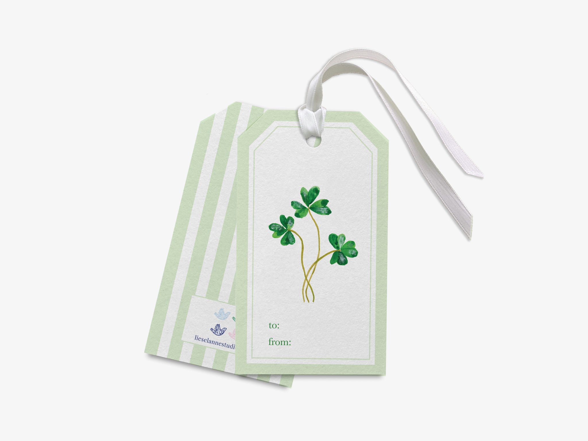Multi Shamrock Gift Tags [Set of 8] | Liesel Anne Studios