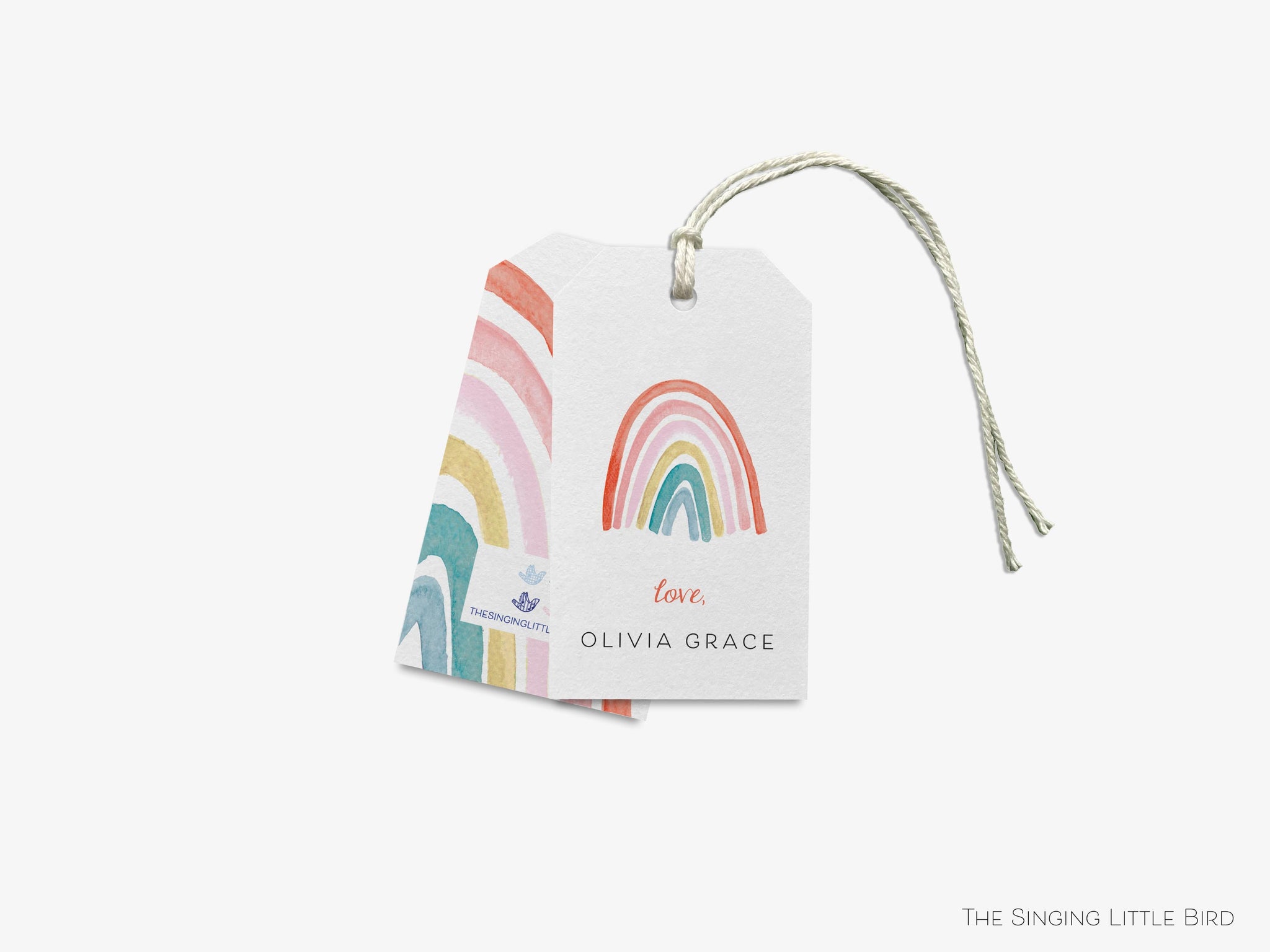 Personalized Boho Rainbow Gift Tags | Liesel Anne Studios