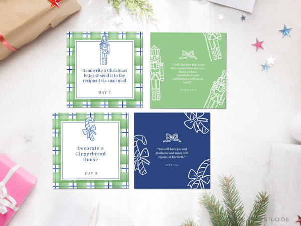 Advent Calendar Cards [Daily Activity + Scriptures] | Liesel Anne Studios