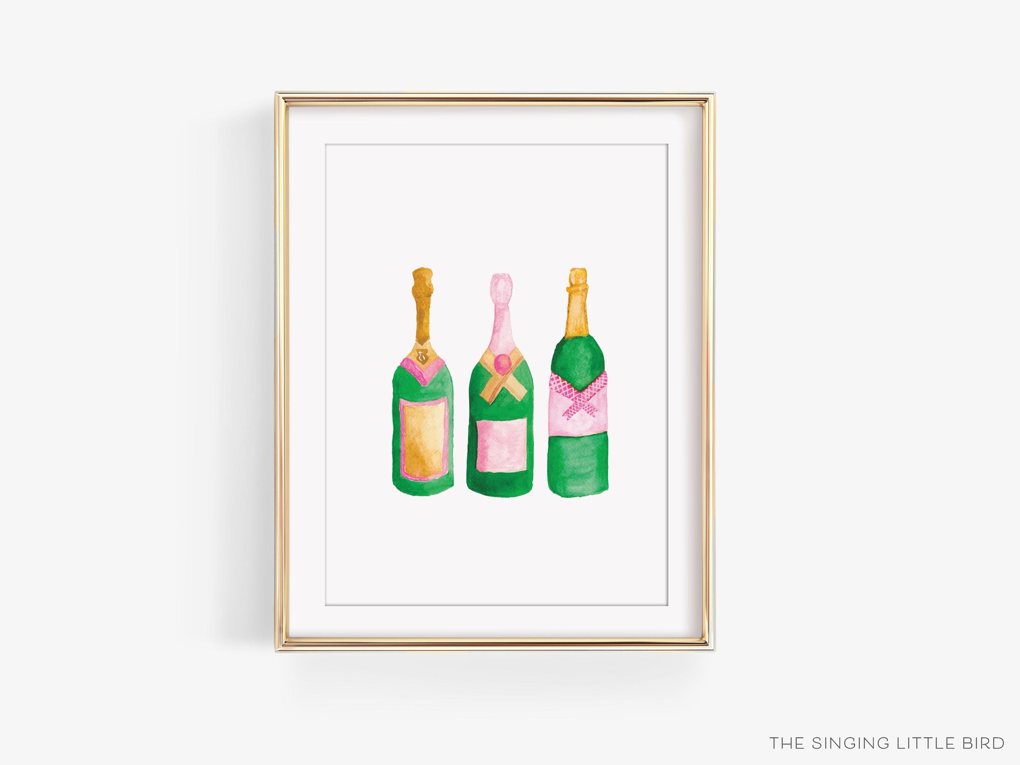 Champagne Bottle Art Print | Liesel Anne Studios