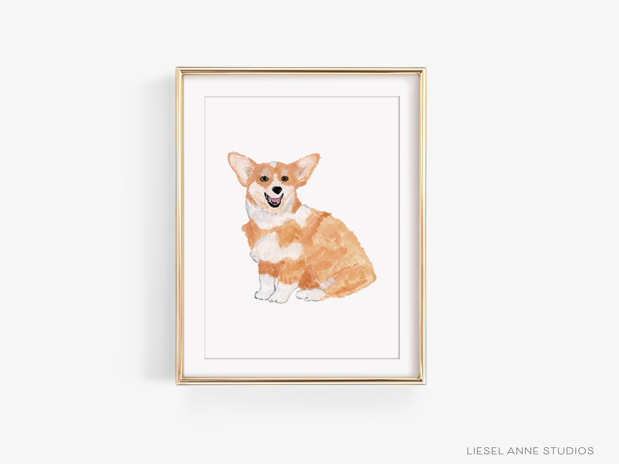 Corgi Art Print | Liesel Anne Studios