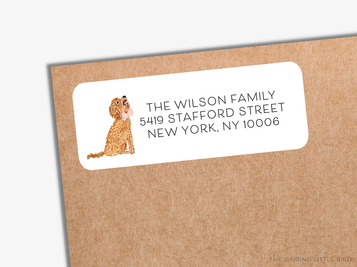 Goldendoodle Return Address Labels | Liesel Anne Studios