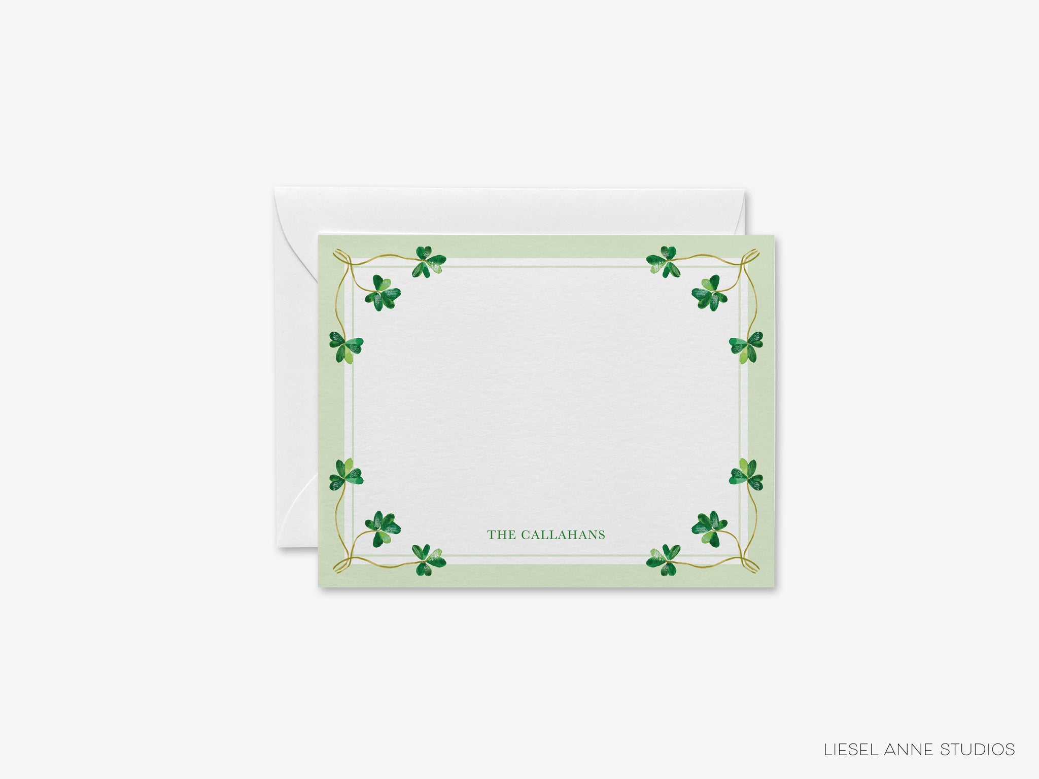 Irish Clover Shamrock Flat Notes| Liesel Anne Studios