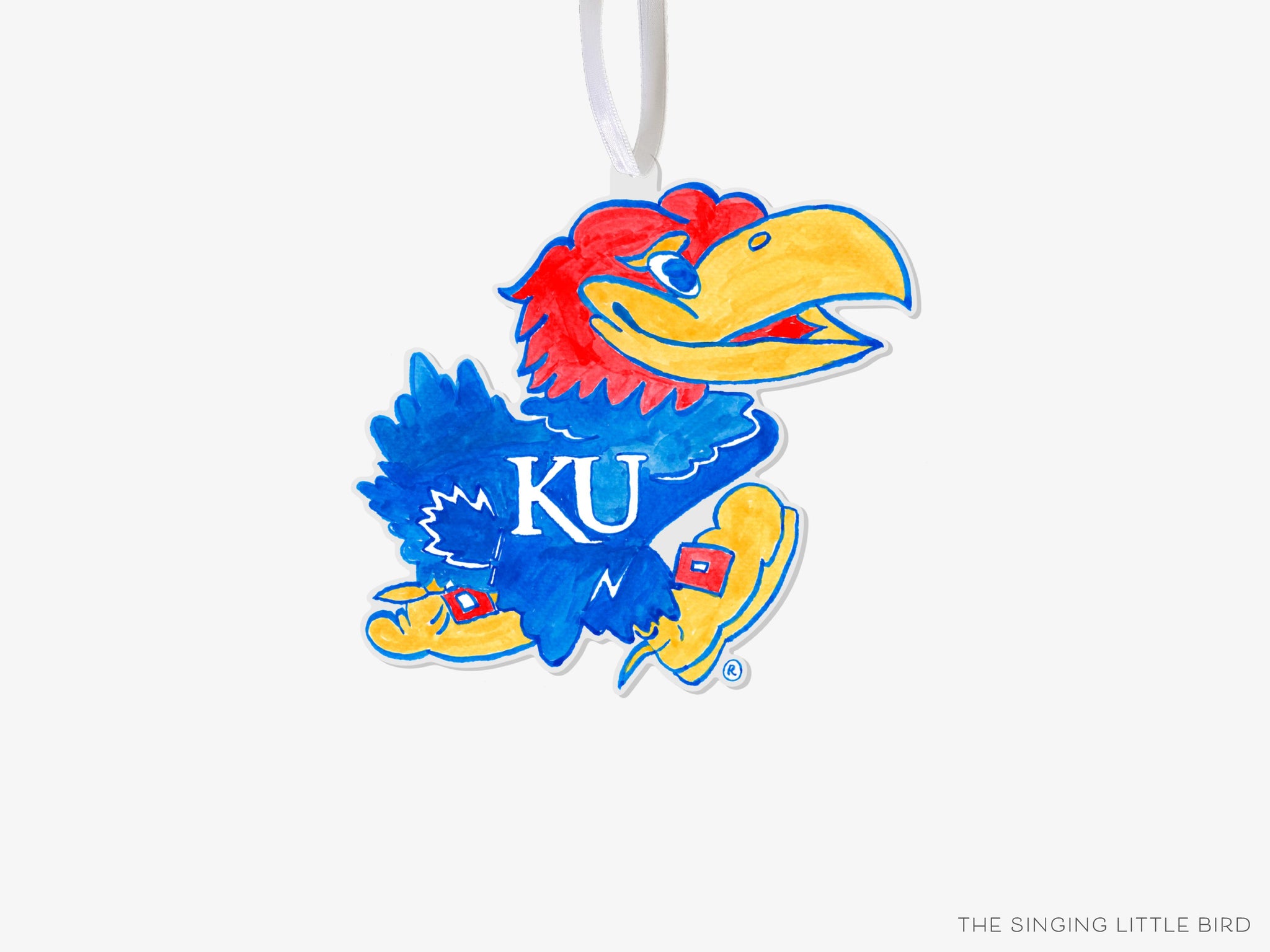 Kansas Jayhawk Acrylic Ornament [Officially Licensed] | Liesel Anne Studios