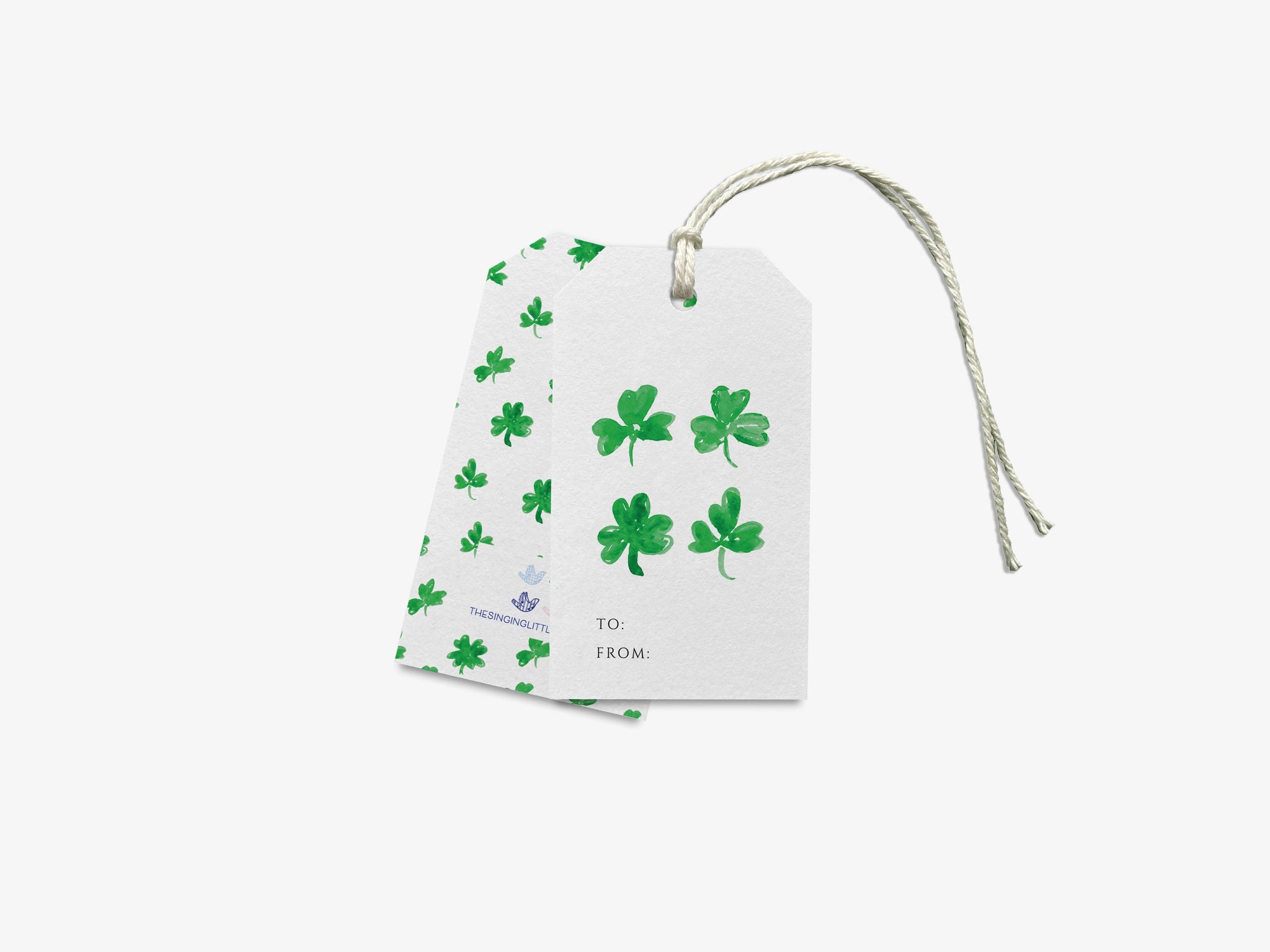 Multi Shamrock Gift Tags [Set of 8] | The Singing Little Bird
