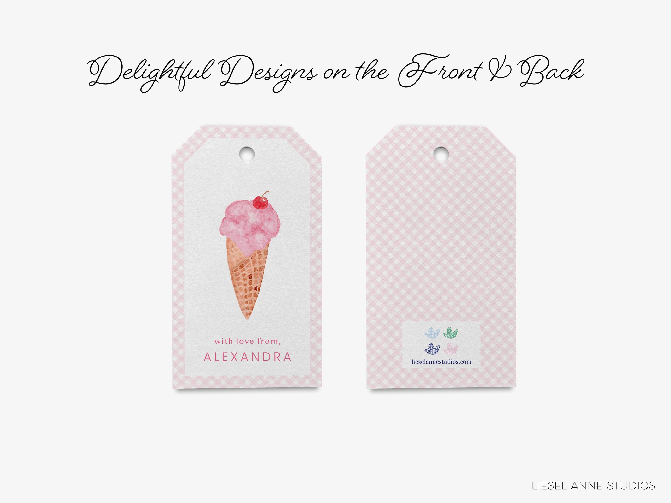 Personalized Ice Cream Gift Tags | Liesel Anne Studios