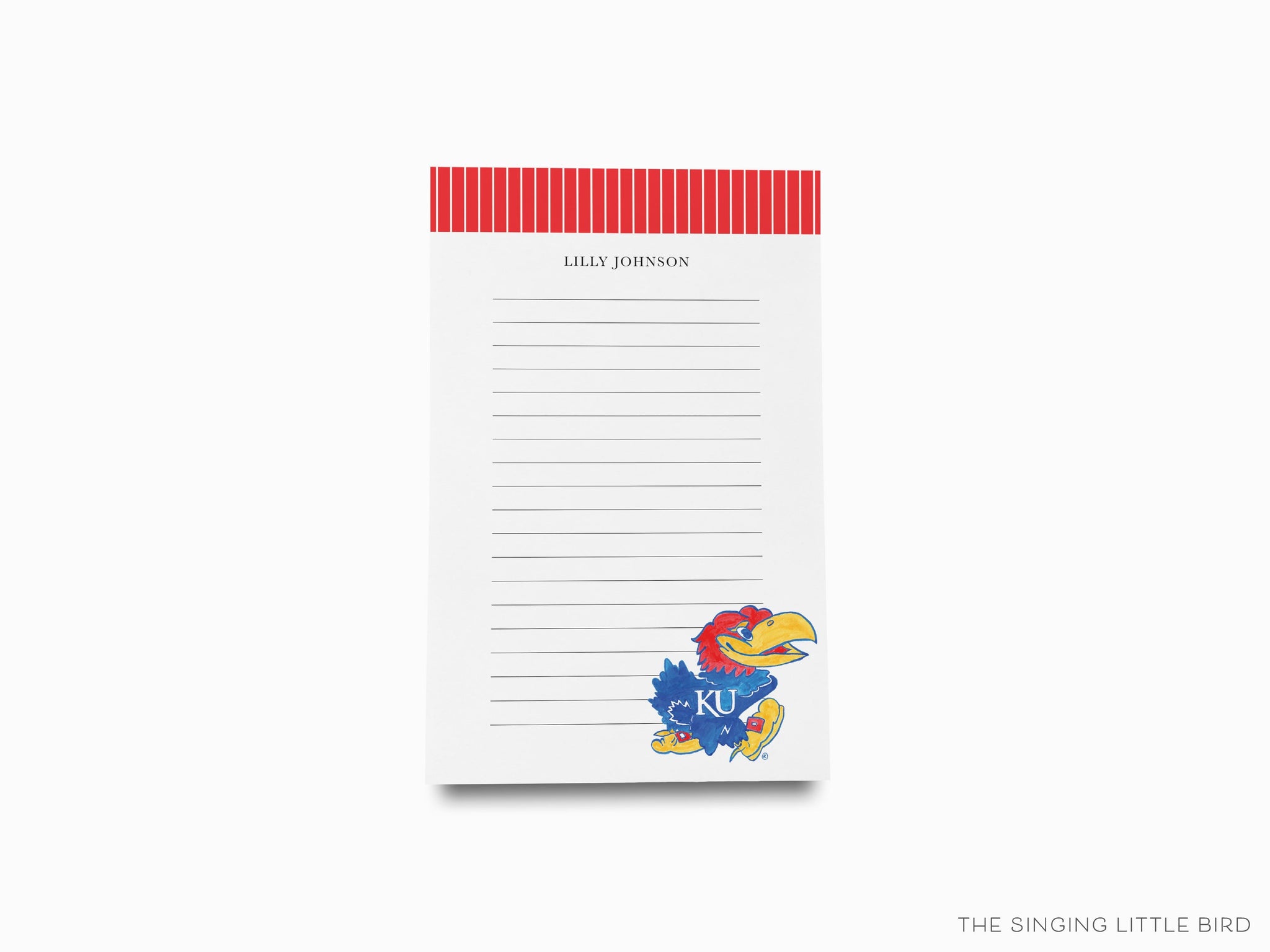 Kansas Jayhawk Notepad [Officially Licensed] | Liesel Anne Studios