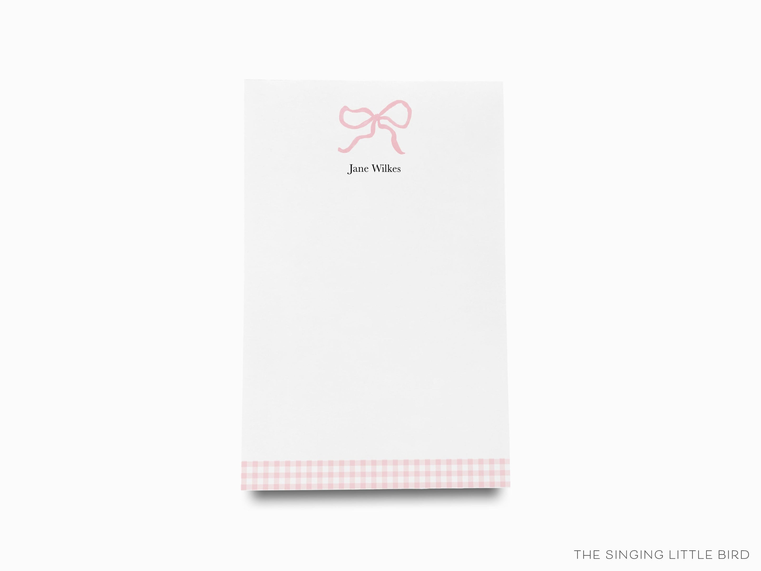 Pink Bow Notepad | Liesel Anne Studios