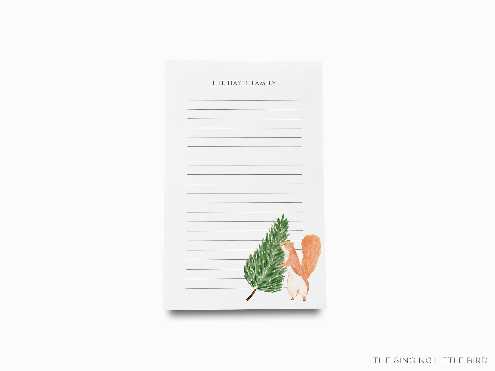 Tree Squirrel Notepad | Liesel Anne Studios