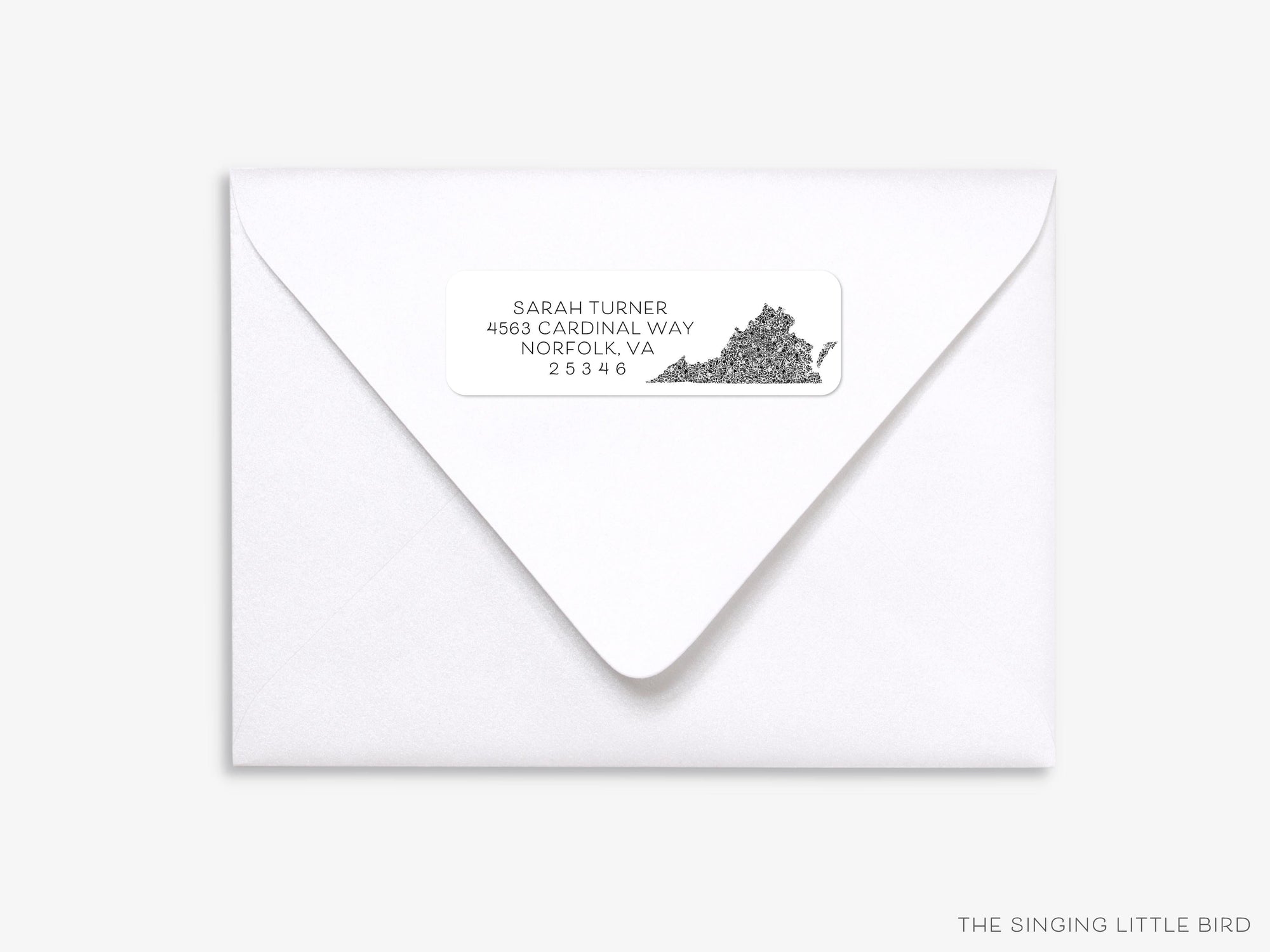 Virginia Return Address Labels | Liesel Anne Studios