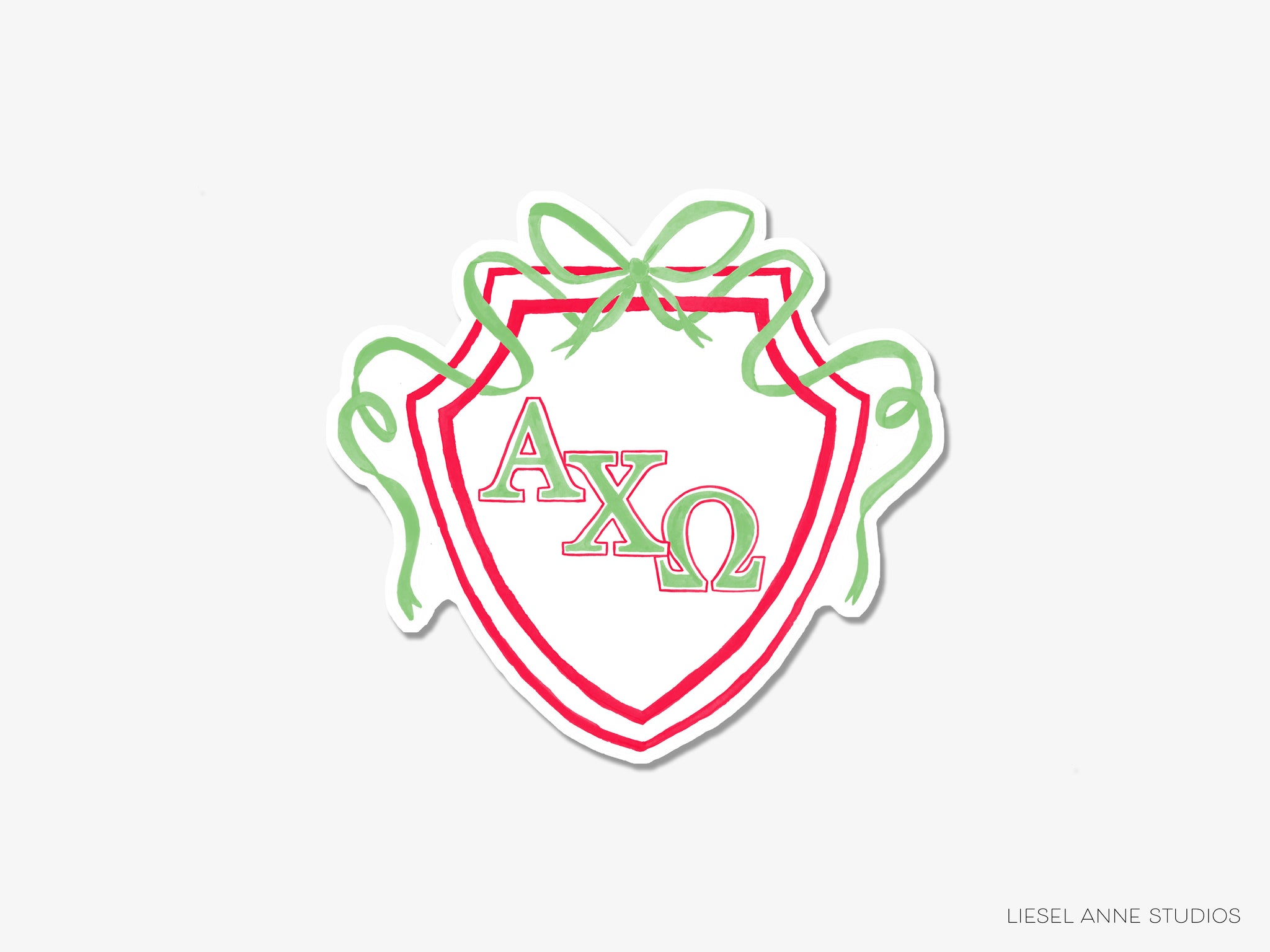 Alpha Chi Omega Vinyl Sticker [Officially Licensed] | Liesel Anne Studios