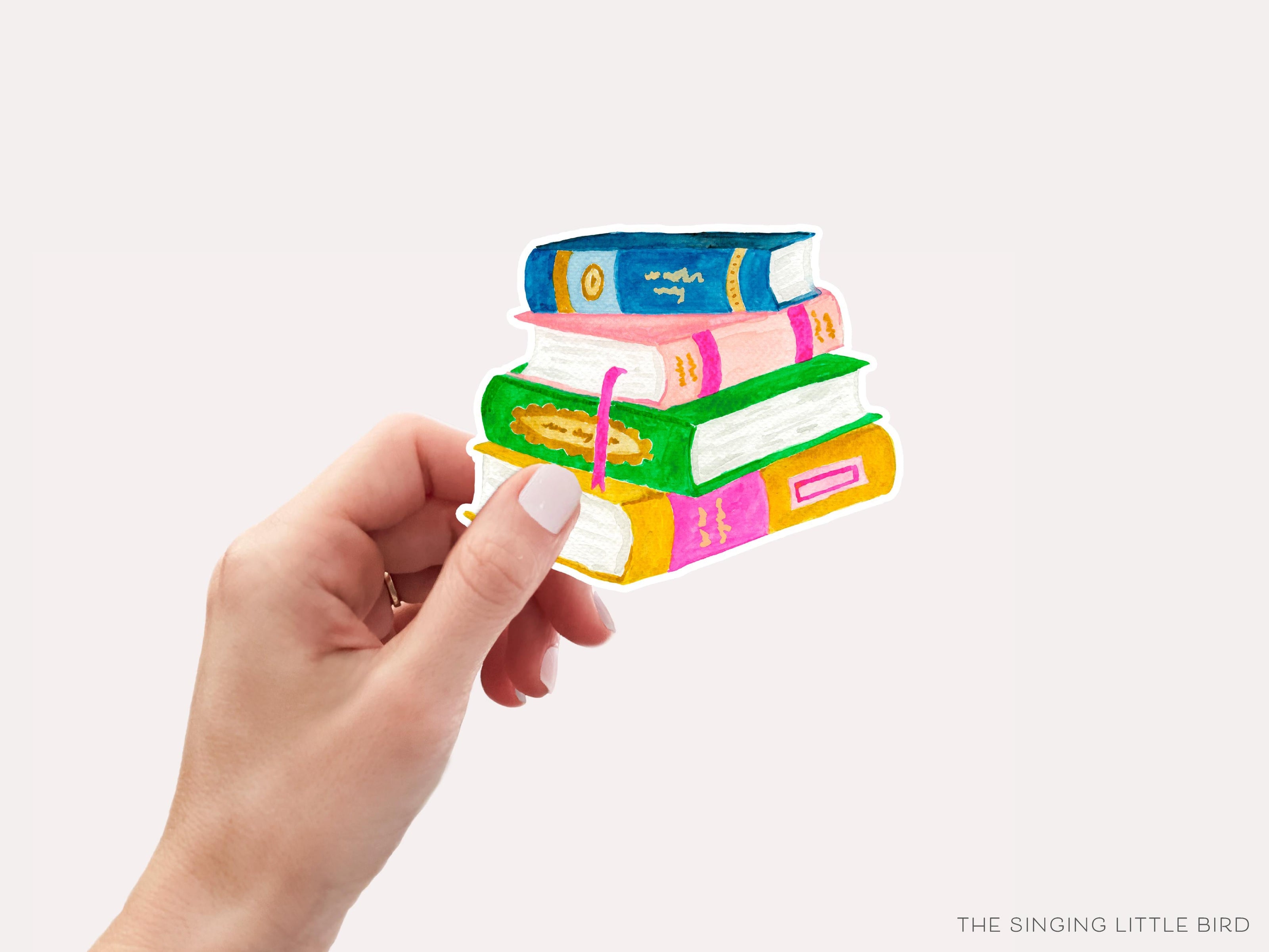 Book Stack Vinyl Stickers | Liesel Anne Studios