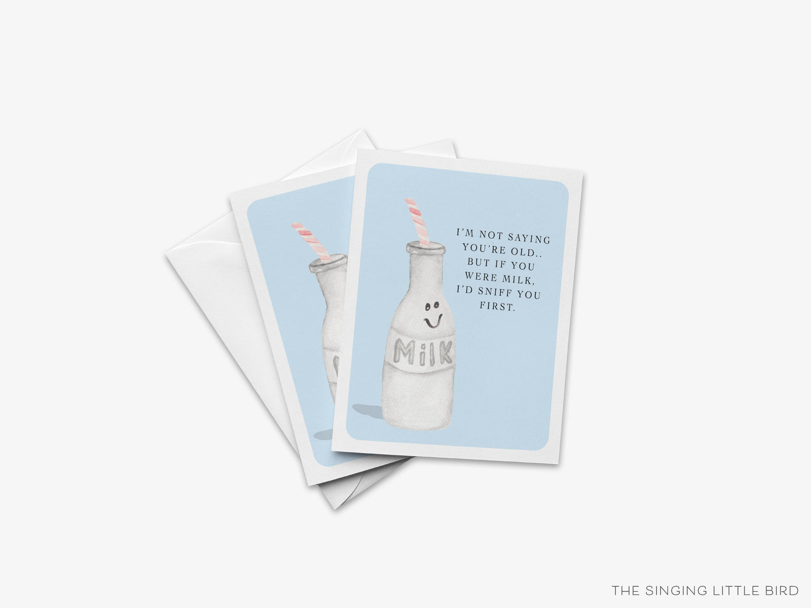 Funny Milk Birthday Card | The Singing Little Bird