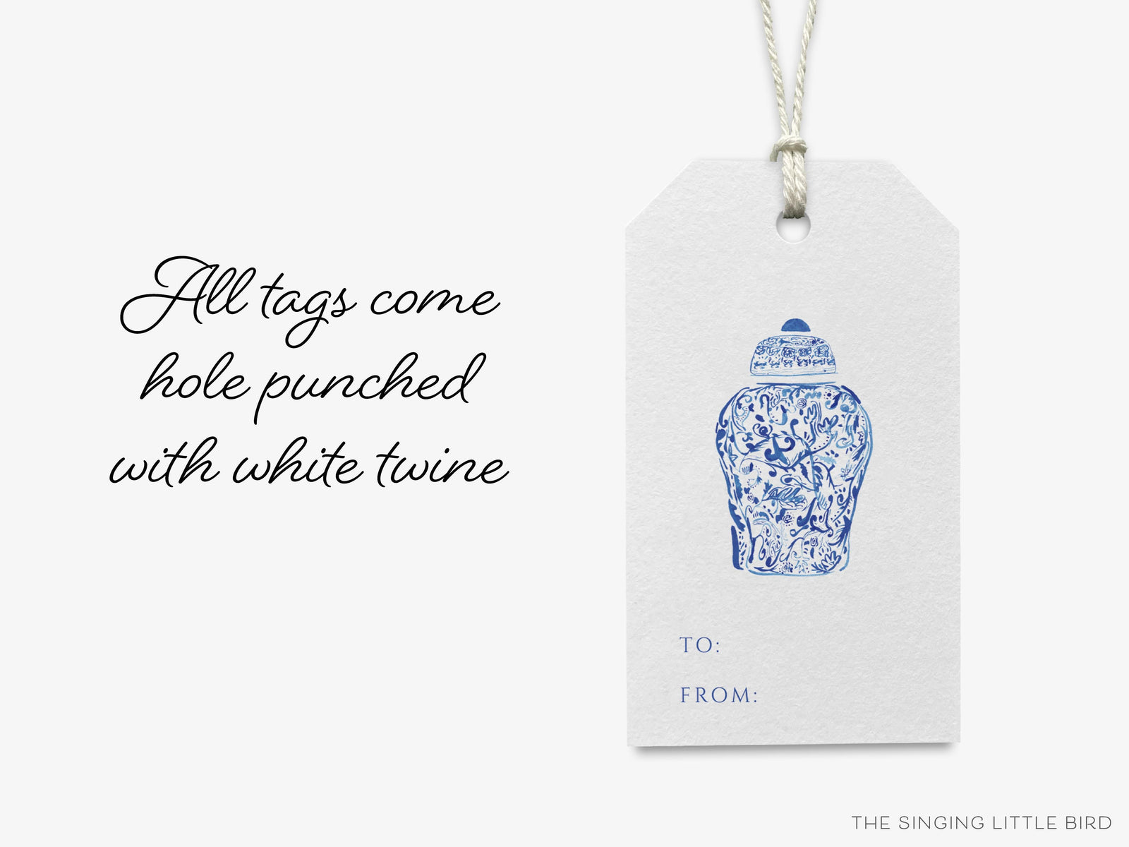 Ginger Jar Gift Tags [Set of 8] | The Singing Little Bird