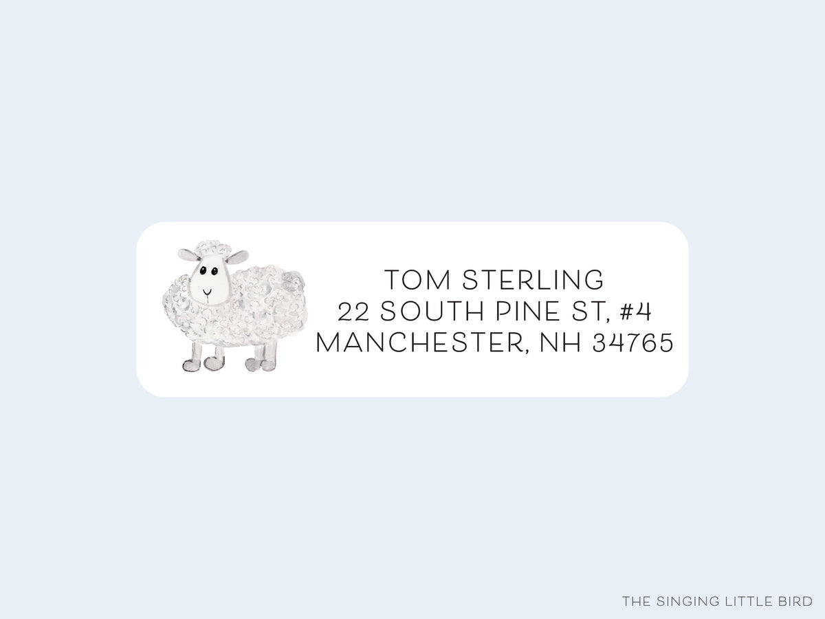 Sheep Return Address Labels | Liesel Anne Studios